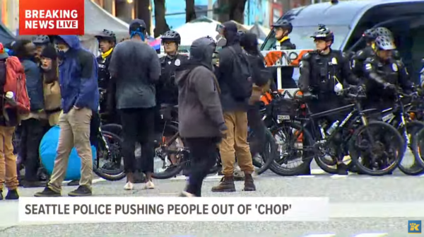 Seattle Cops Clear CHOP, Protesters Moved Out of ‘Occupied Zone ...